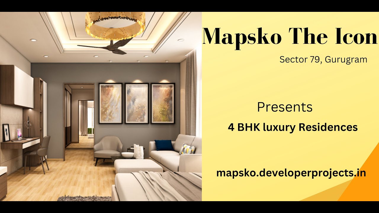 Mapsko The Icon Sector 79 Gurgaon - The Best Lifestyle Offering - YouTube