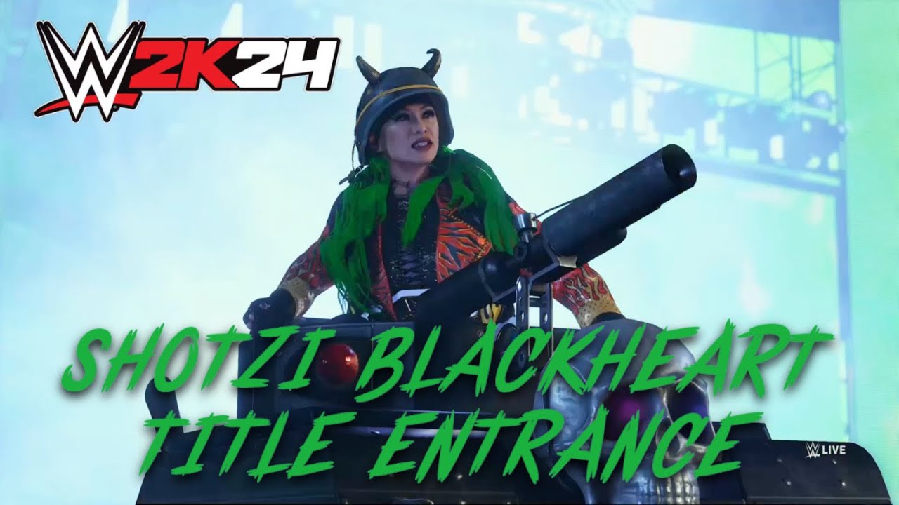WWE 2K24 CUSTOM ENTRANCE SERIES #9: SHOTZI TITLE ENTRANCE (LINK ...
