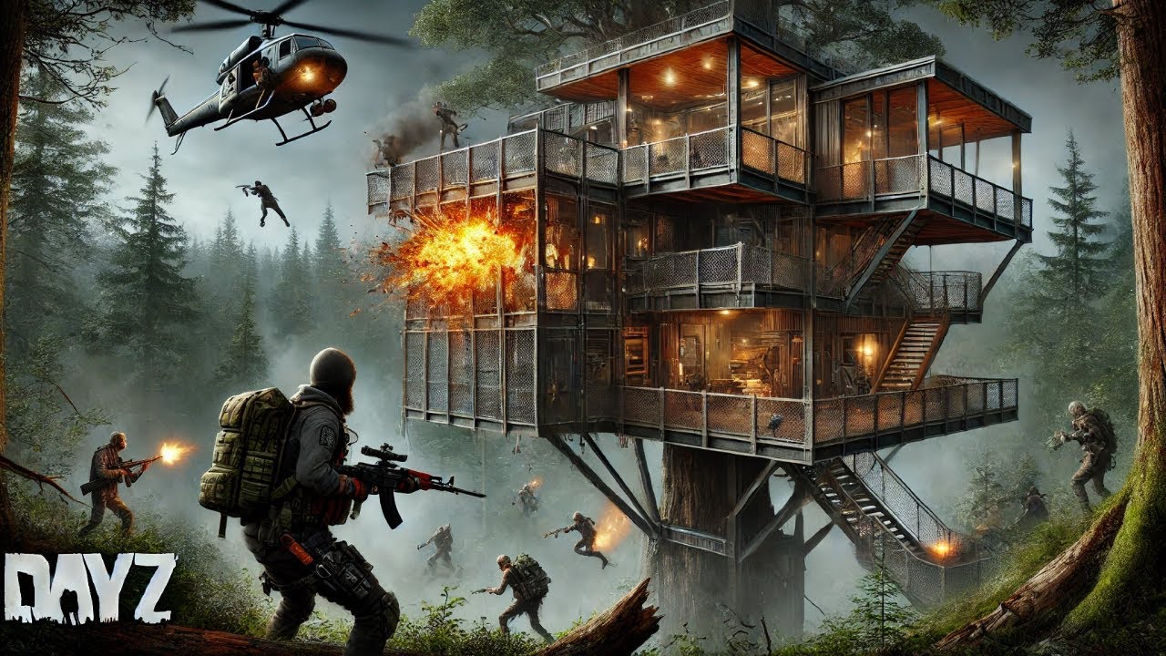 How I Build my Dream Childhood Treehouse in DayZ! (PART 2) - YouTube