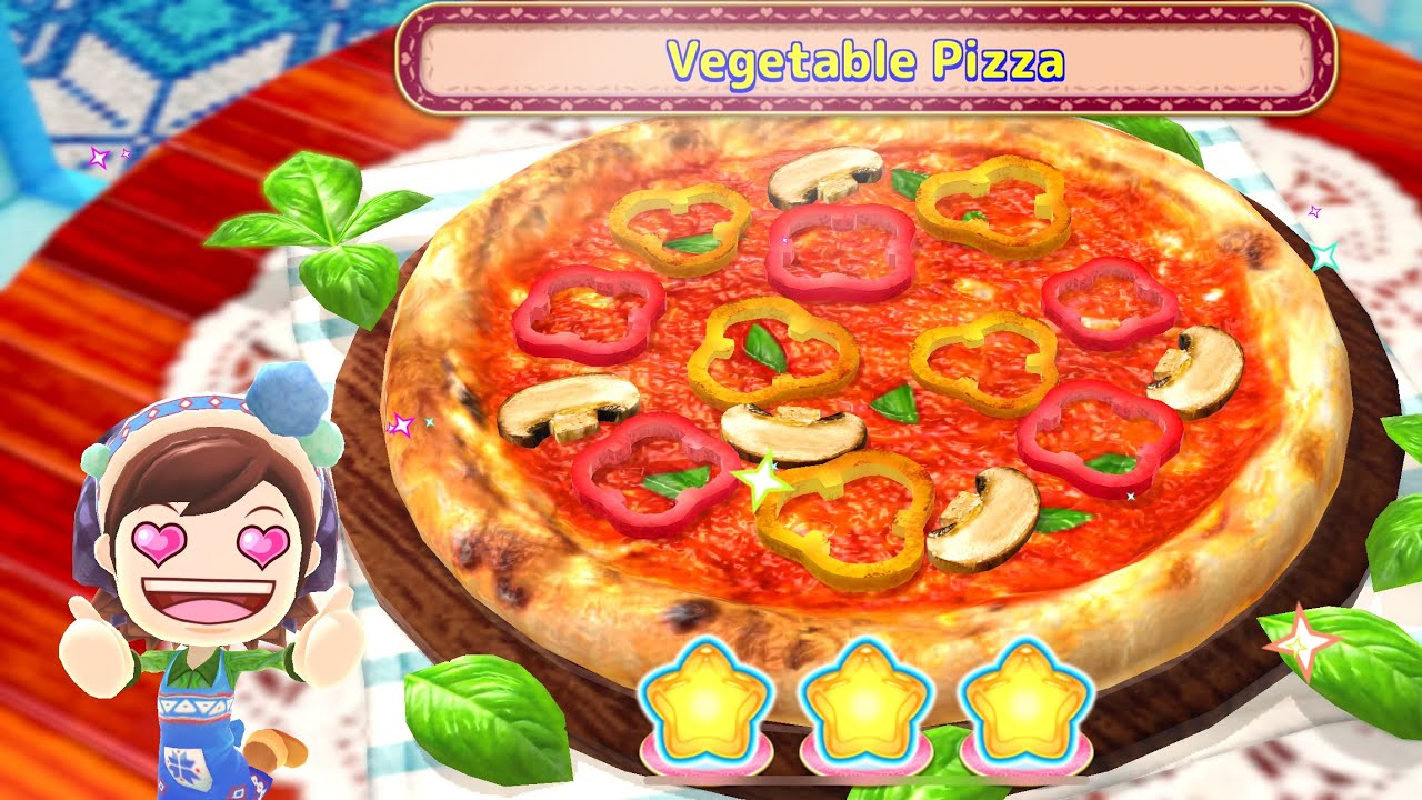 Cooking mama cuisine recipe #29 NO COMMENTARY// Vegetable Pizza - YouTube