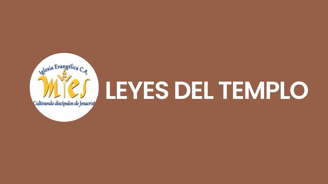 Leyes del templo - Pt. 6 / Ps. Cesar Arzú - YouTube