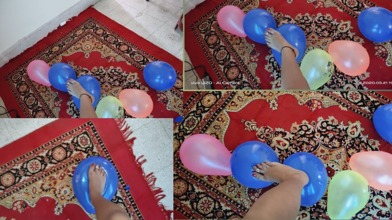Crushing balloons by leg🎈||Requested video||😍OMG I am crushing balloons ...