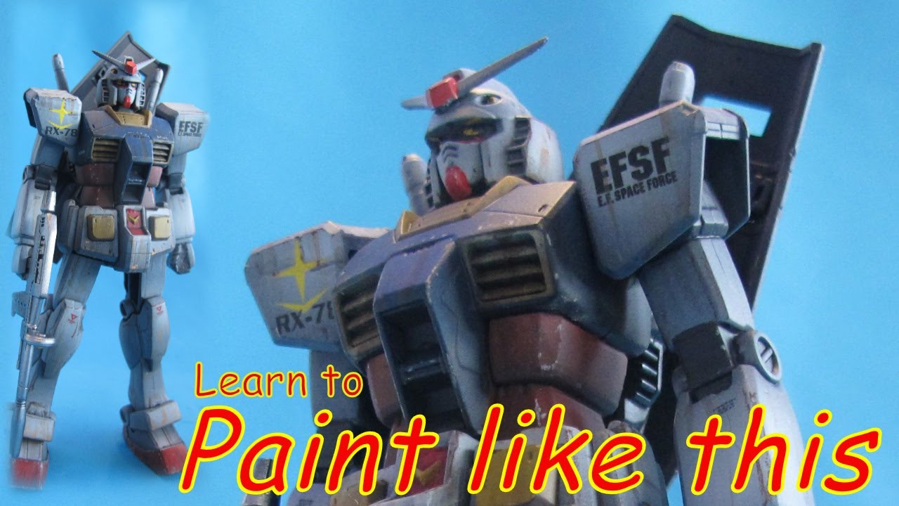 Let's paint RX-78 Gundam Caravan entry level kit - YouTube