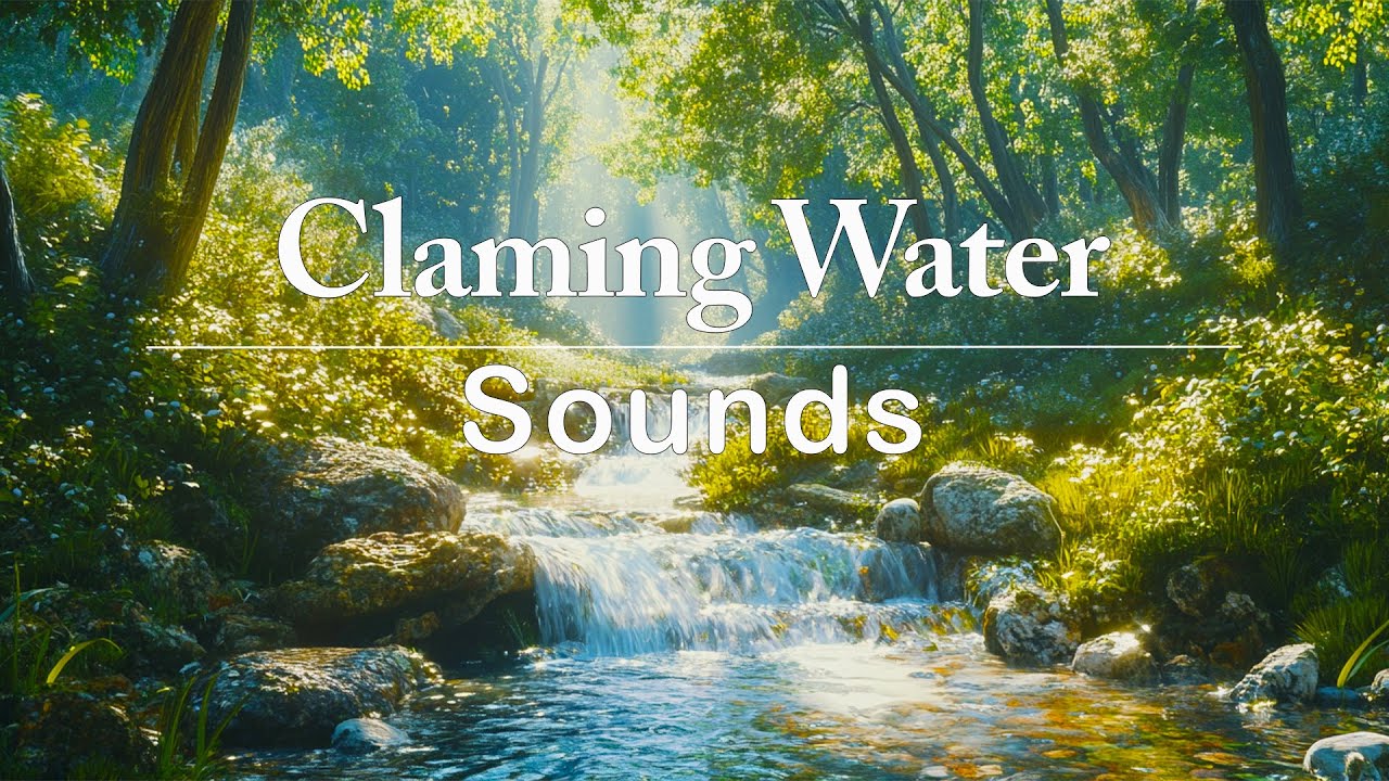 Mountain Stream Water Sounds. Rushing River Sounds to Sleep. 3 Hour ...
