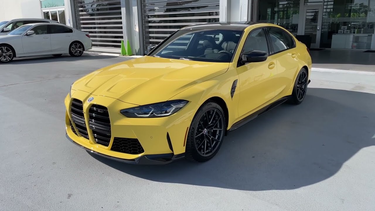 Tour the 2022 M3 Competition xDrive in Dakar Yellow | 4K - YouTube