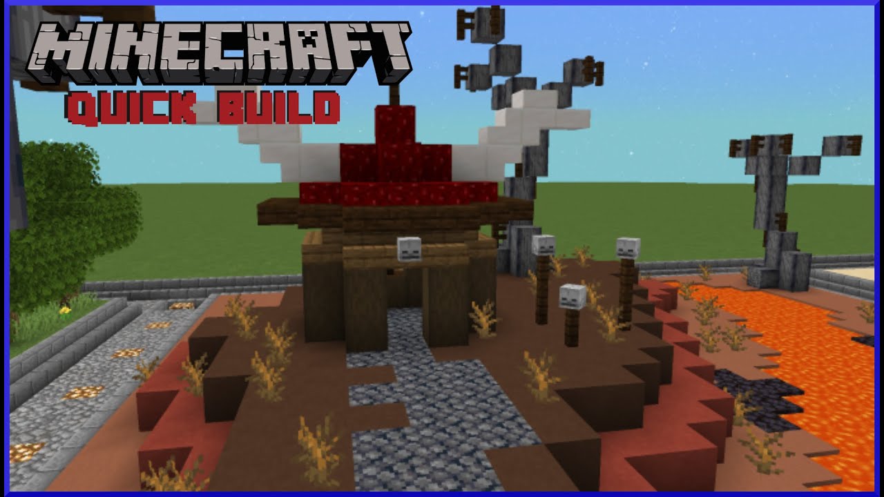 Minecraft Orc Hut Quick Build [ Tutorial ] - YouTube
