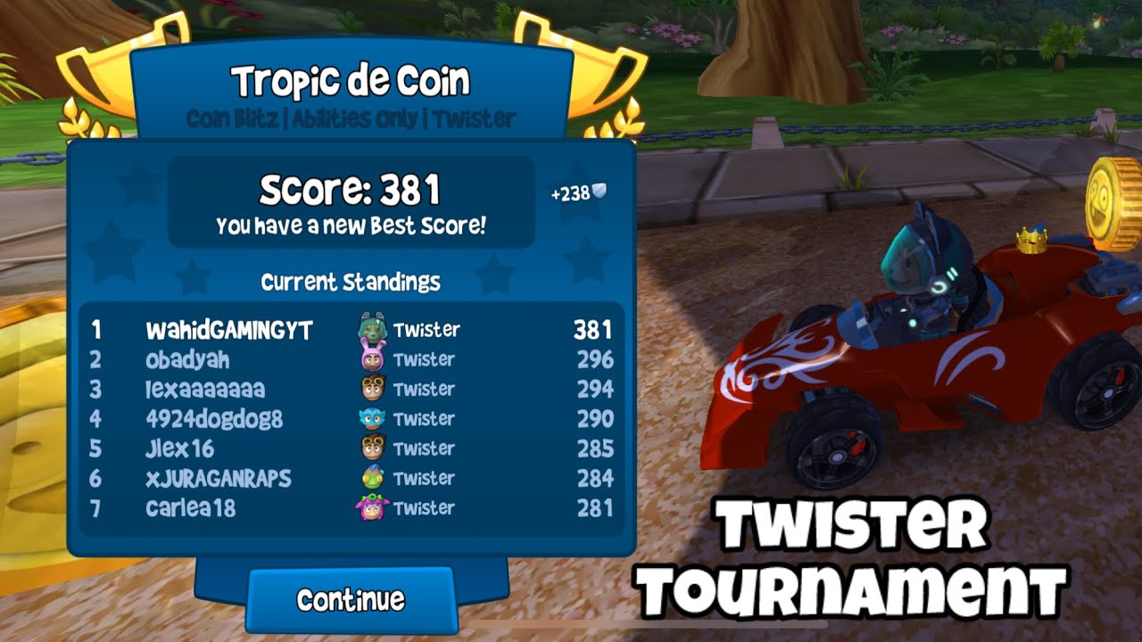 Tropic de coin 🔥 twister tournament 🥇Beach 🏖️ Buggy Racing 2 - YouTube
