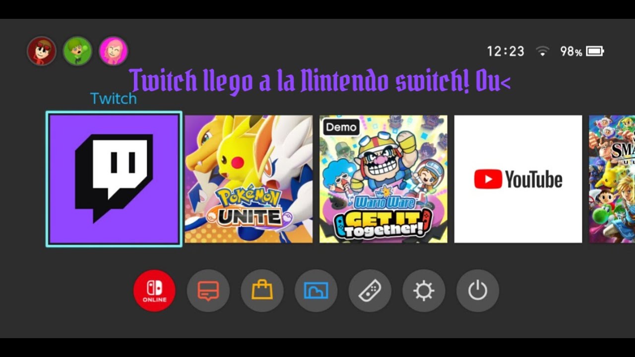 Twitch llego a la Switch donde podremos mirar streamings! - YouTube