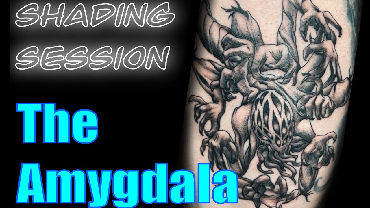 Tattoo Shading Session - The Amygdala - YouTube