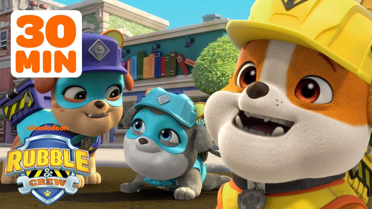 Rubble's Pup Family Fun In Builder Cove! w/ Motor & Mix | 30 Minute ...