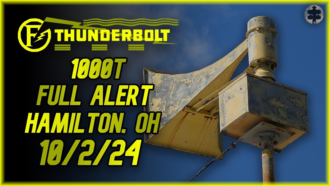 FS&S Thunderbolt 1000T Siren Test | Full Alert | Hamilton, OH - YouTube