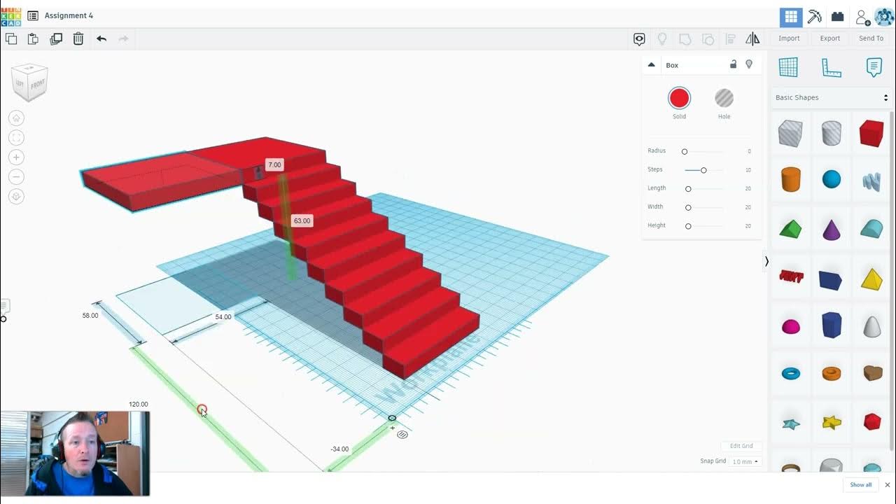 TinkerCad Lesson 4 - The Duplicate Tool - YouTube
