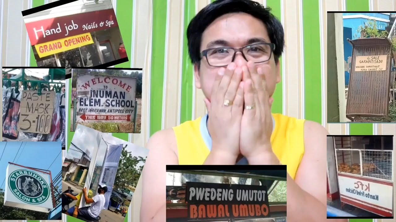 Funniest Pinoy signs Tagalog Reaction Video only in the PHILIPPINES ...