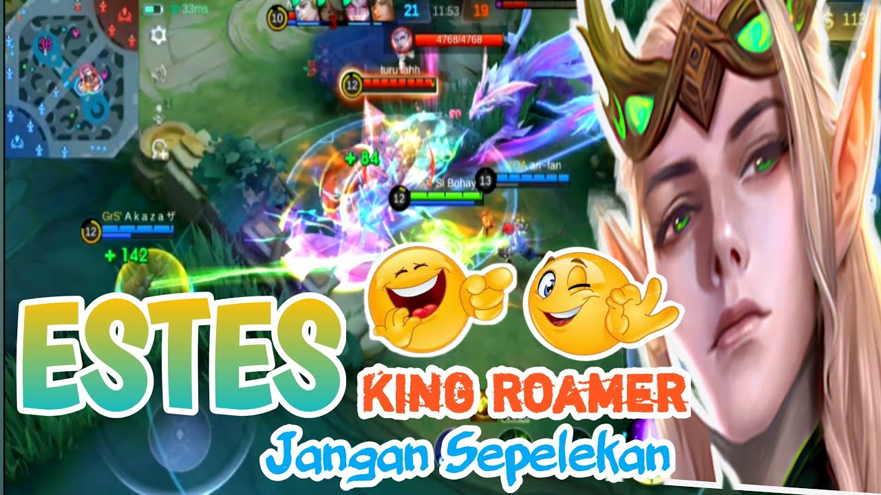 Main Estes Push Rank Build Emblem Estes Roamer - Gameplay Mobile ...
