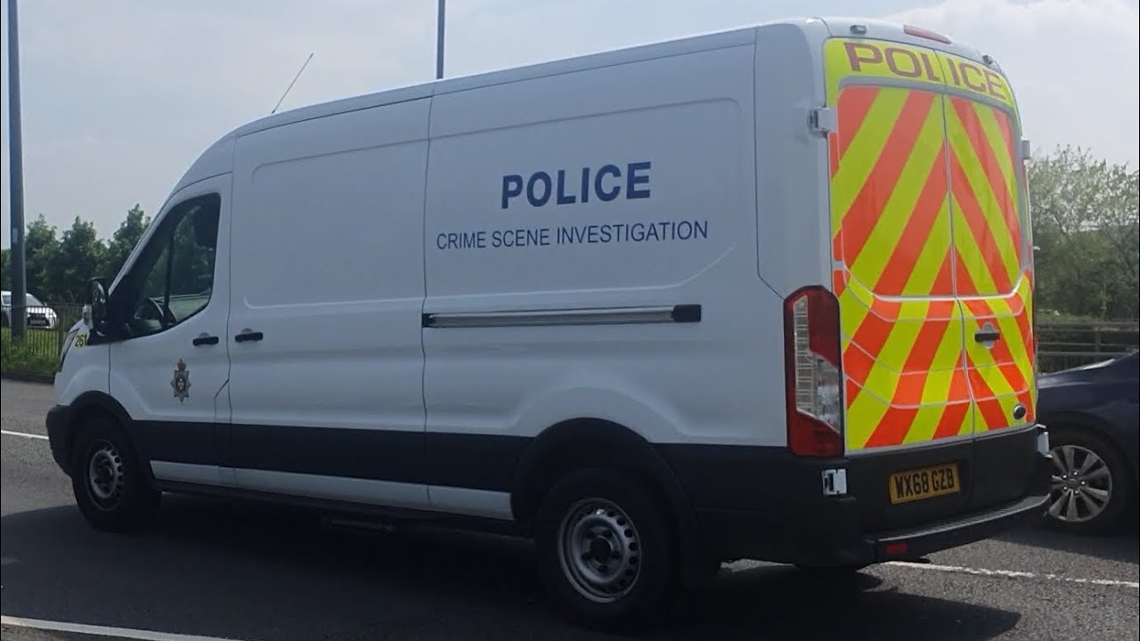 Avon and Somerset police crime scene investigation van - YouTube
