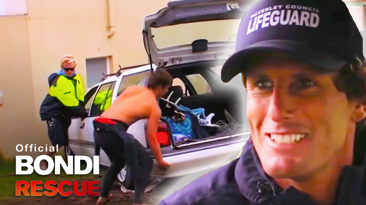 Harries to the Car Rescue | Best of Bondi Rescue - YouTube