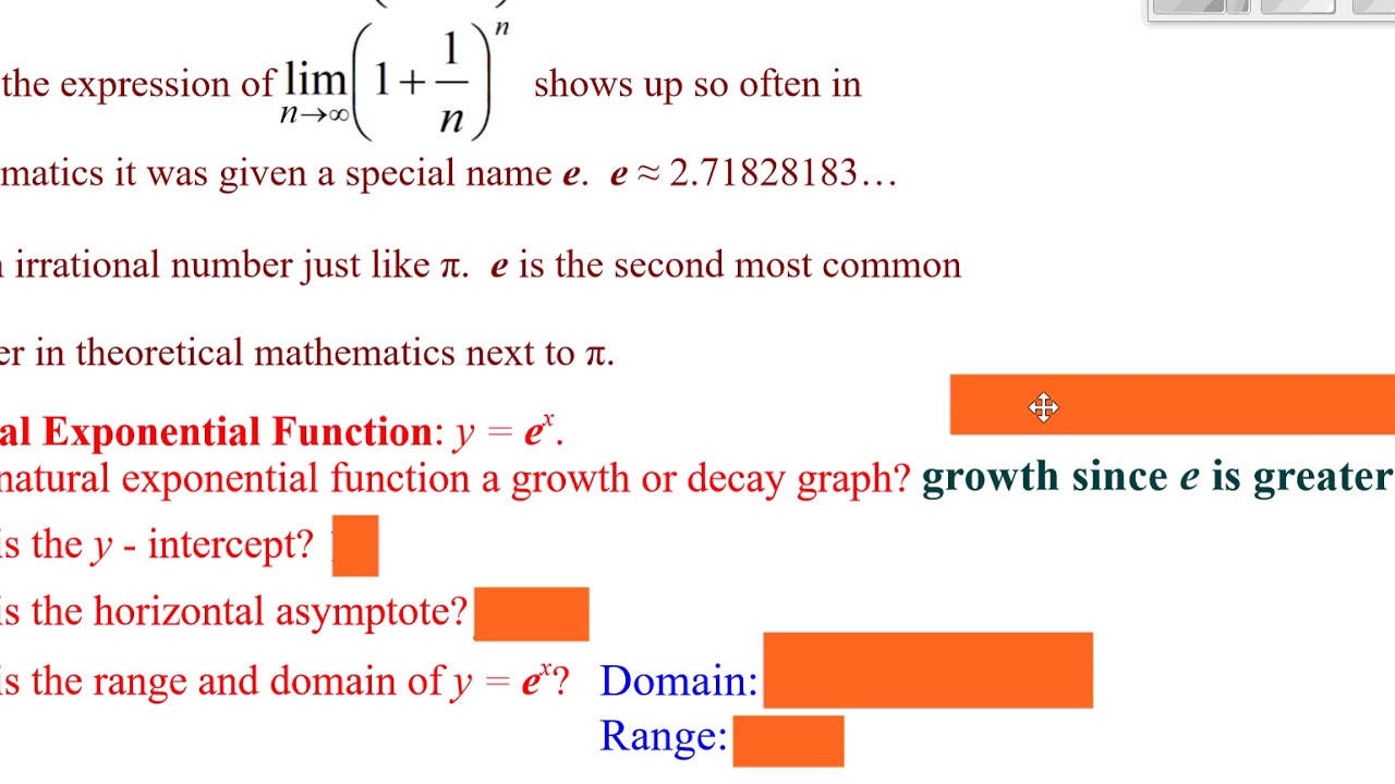 The Natural Exponential Function YouTube the-natural-exponential-function-youtube