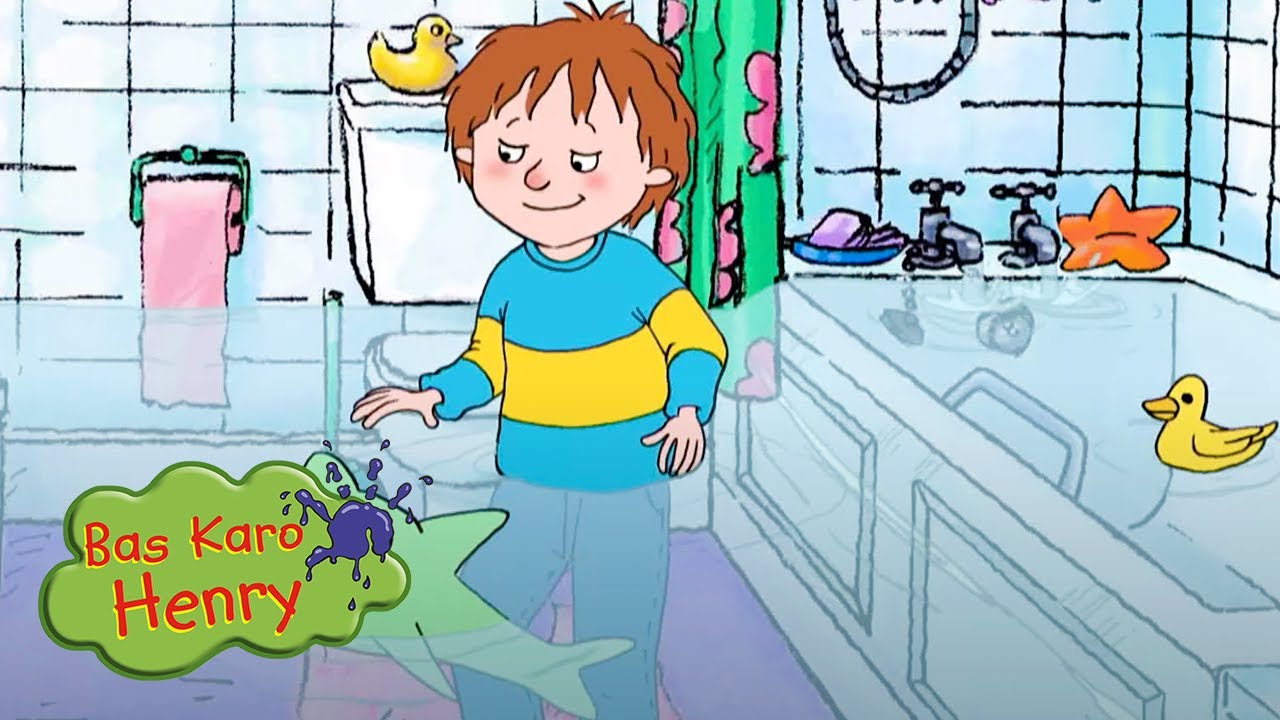 हेनरी बाथरूम में पानी भर देता है | Bas Karo Henry | बच्चों के लिए ...