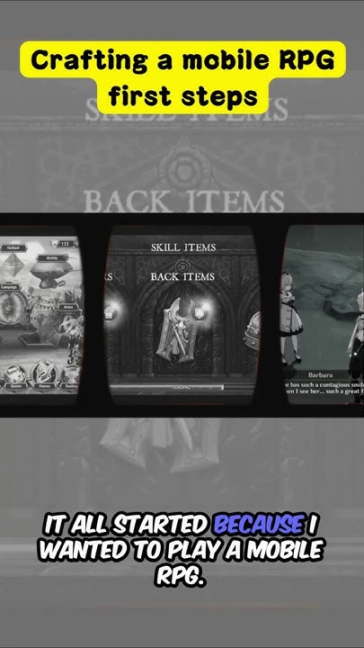 First steps creating a mobile RPG from scratch - YouTube