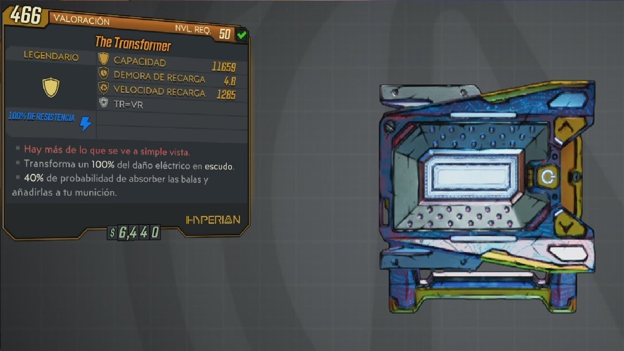 Borderlands 3 Guía de armas legendarias The transformer ``Hay mas de lo ...