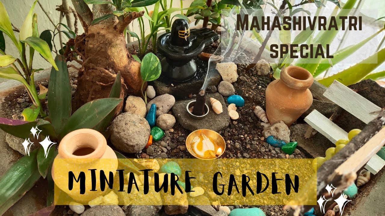 Miniature garden diy | mini shiv temple #mahashivratrispecial #mahadev ...