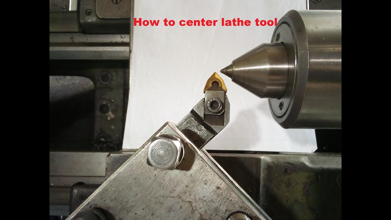 How do you center a lathe tool? - YouTube