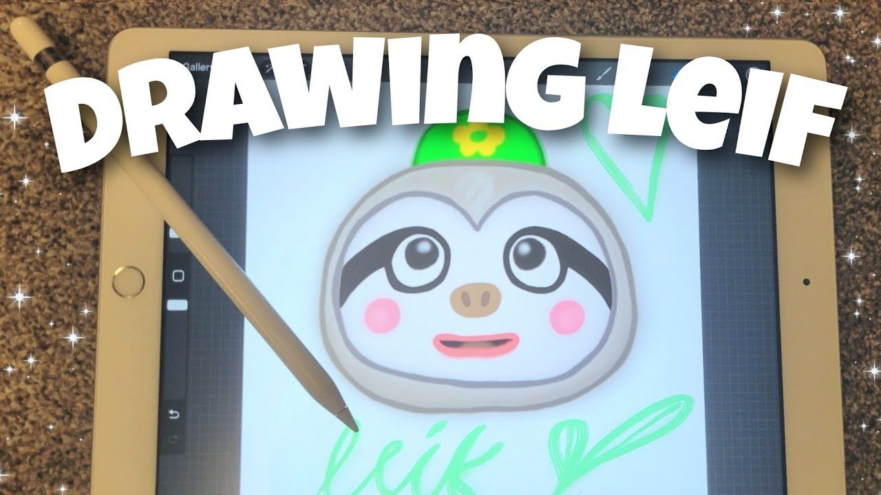 DRAWING LEIF FROM ANIMAL CROSSING NEW HORIZONS With Procreate and iPad ...
