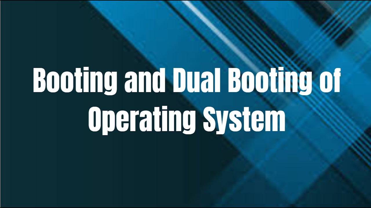 Booting and Dual Booting of Operating System|@AlphaCodeMath - YouTube