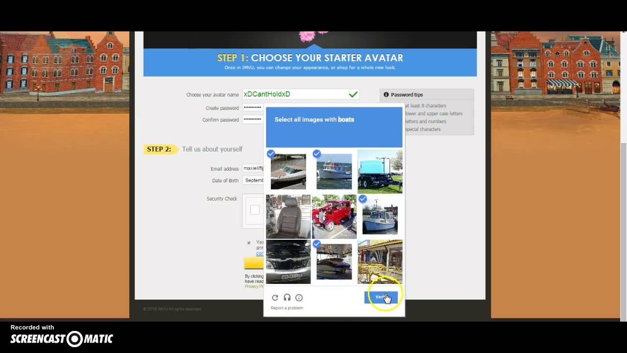 Imvu Making A New Account - YouTube