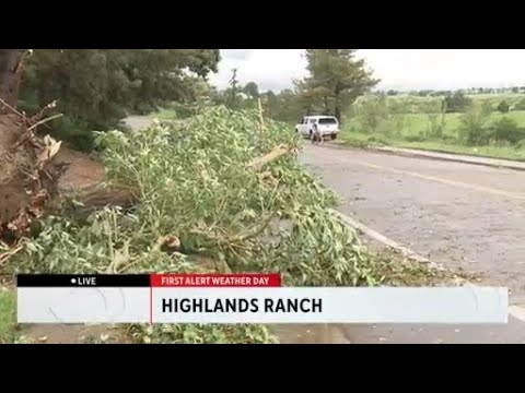 Highlands Ranch tornado reportedly damages roofs, fences, trees - YouTube