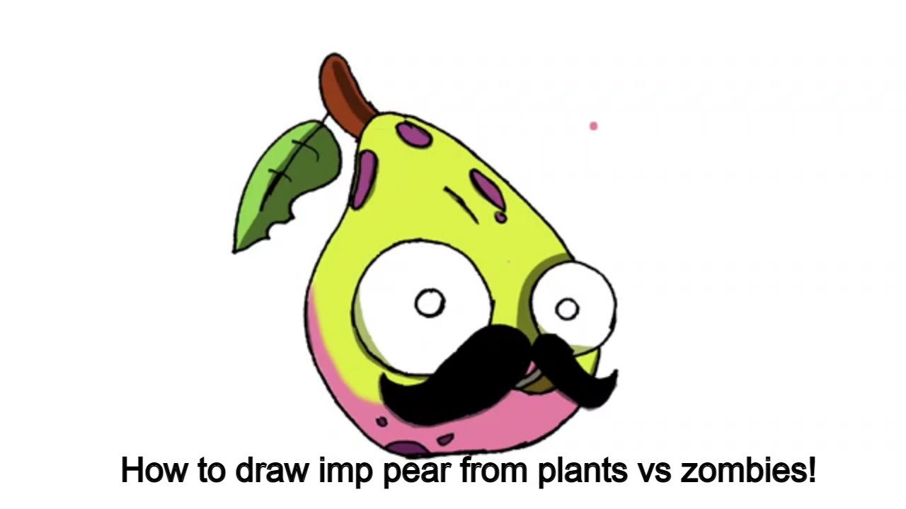 How to draw imp pear from plants vs zombies - YouTube