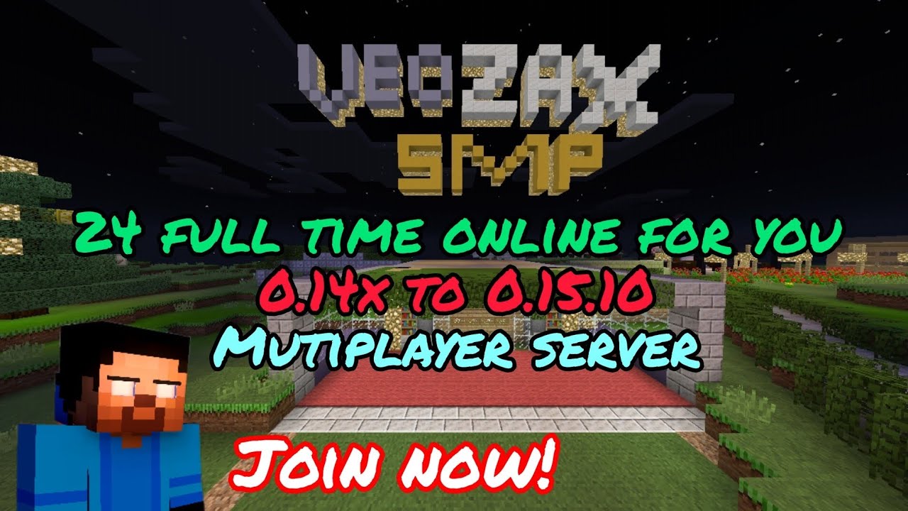 VeoZax SMP Is Back Guys | Craftsman,Mastercraft,Minecraft:PE [new server for 0.14.3 to 0.15.10 ...