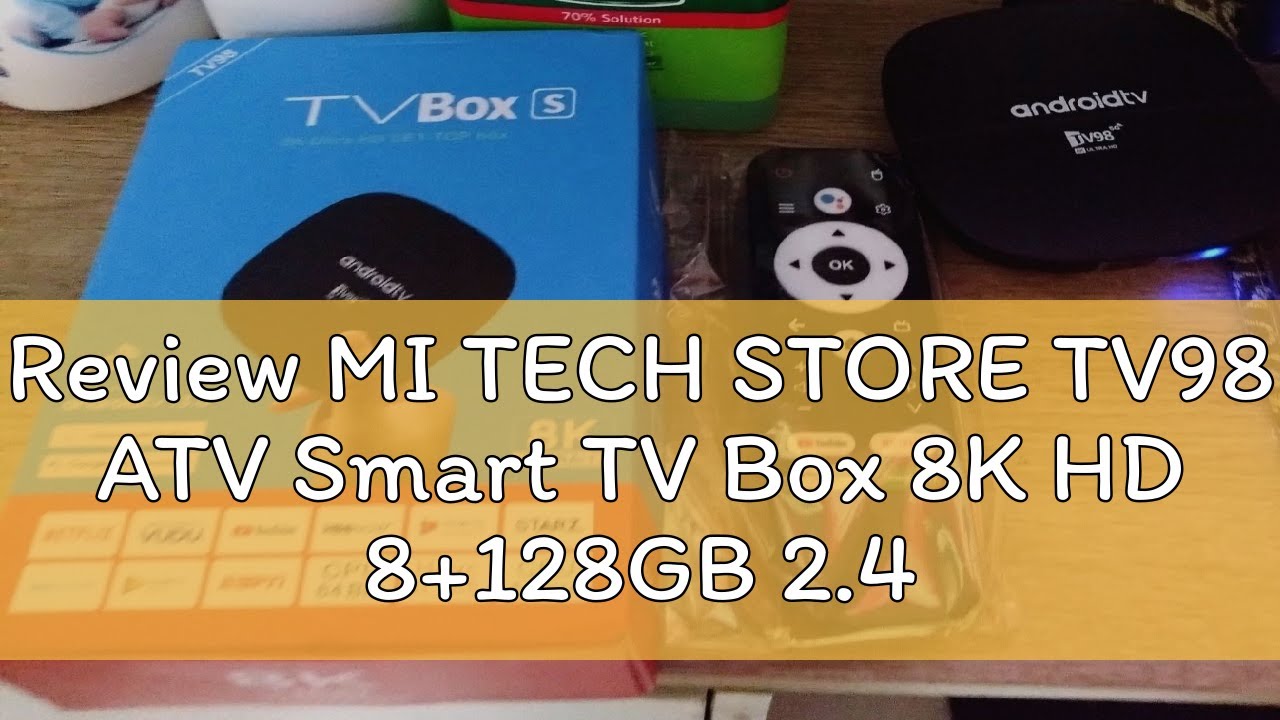 Review MI TECH STORE TV98 ATV Smart TV Box 8K HD 8+128GB 2.4G/5G Dual WiFi Android Allwinner ...