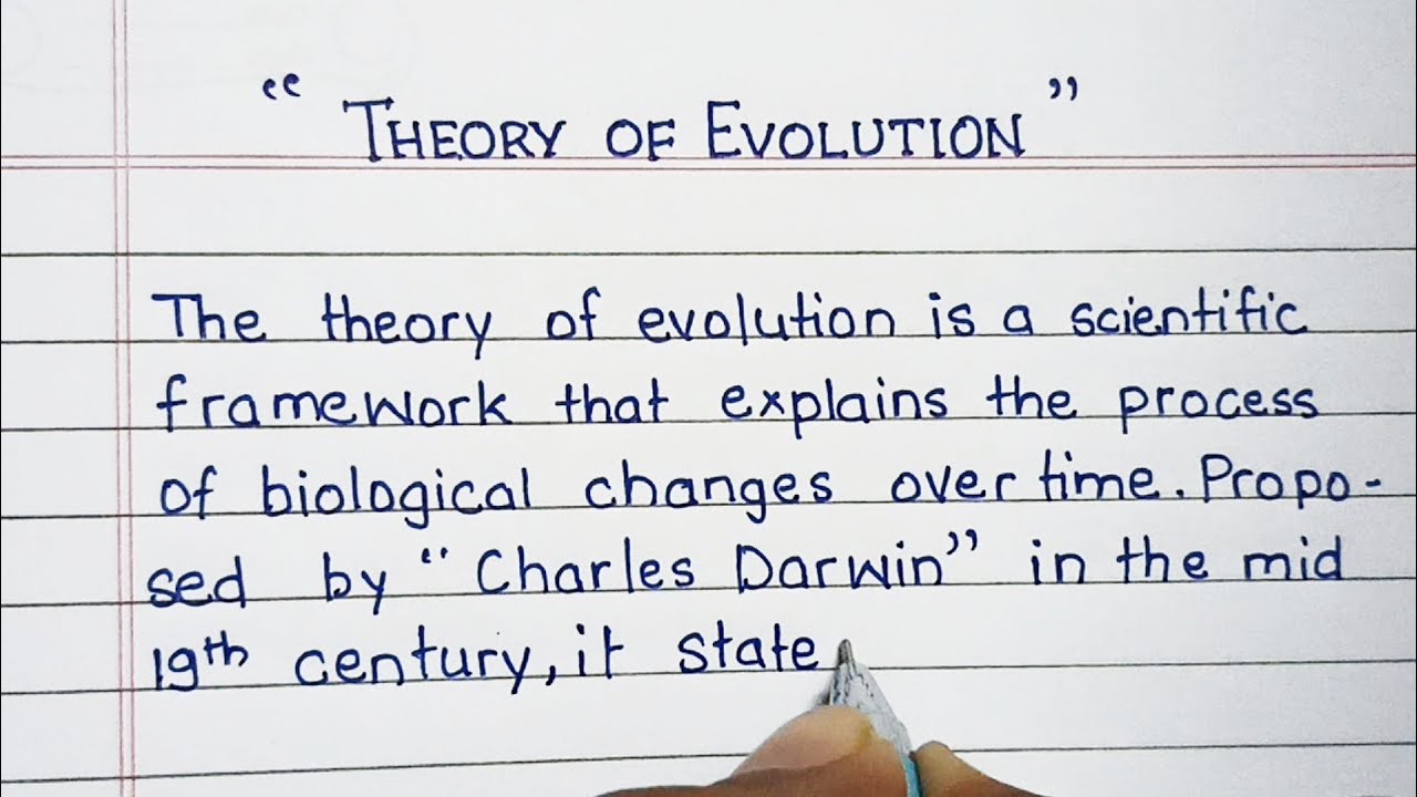Darwin's Theory of Evolution / Write short essay on Evolution / Charles ...