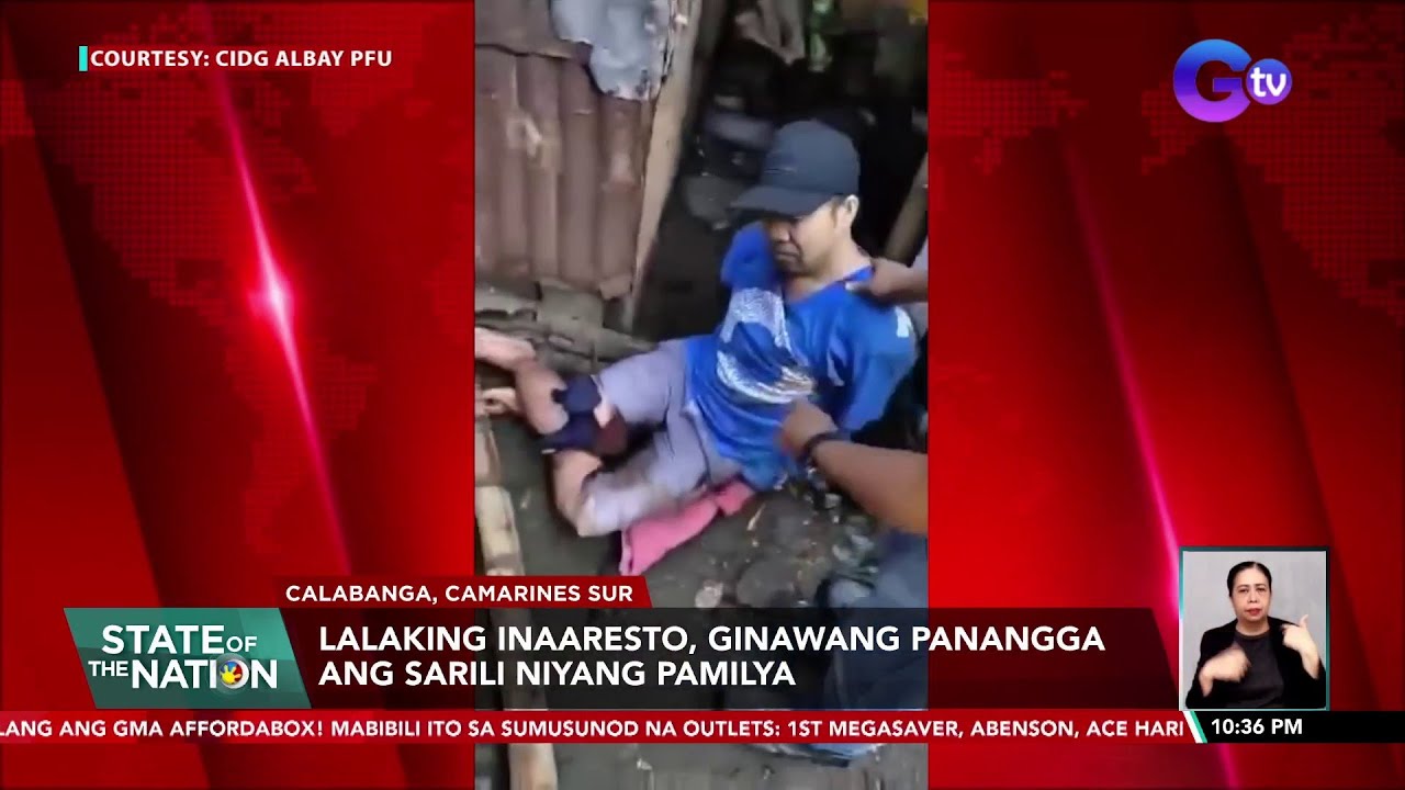 Lalaking inaaresto, ginawang panangga ang sarili niyang pamilya | SONA ...