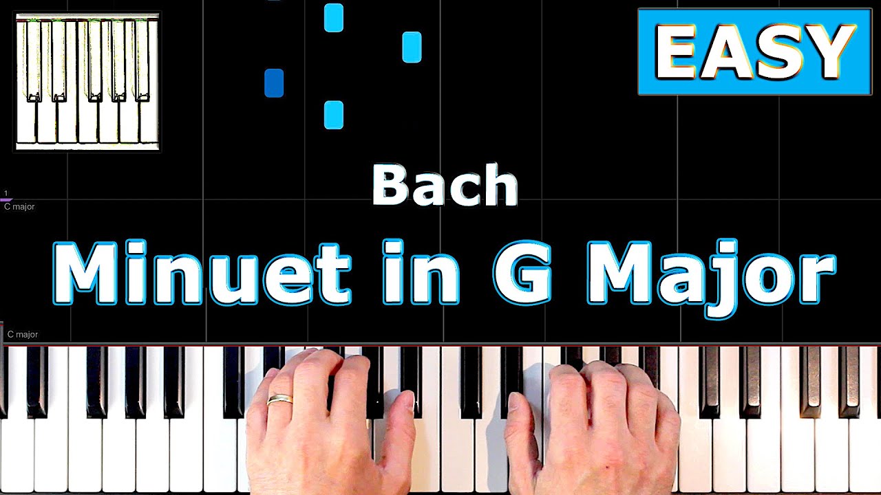 Bach - Minuet in G Major - Piano Tutorial Easy - YouTube