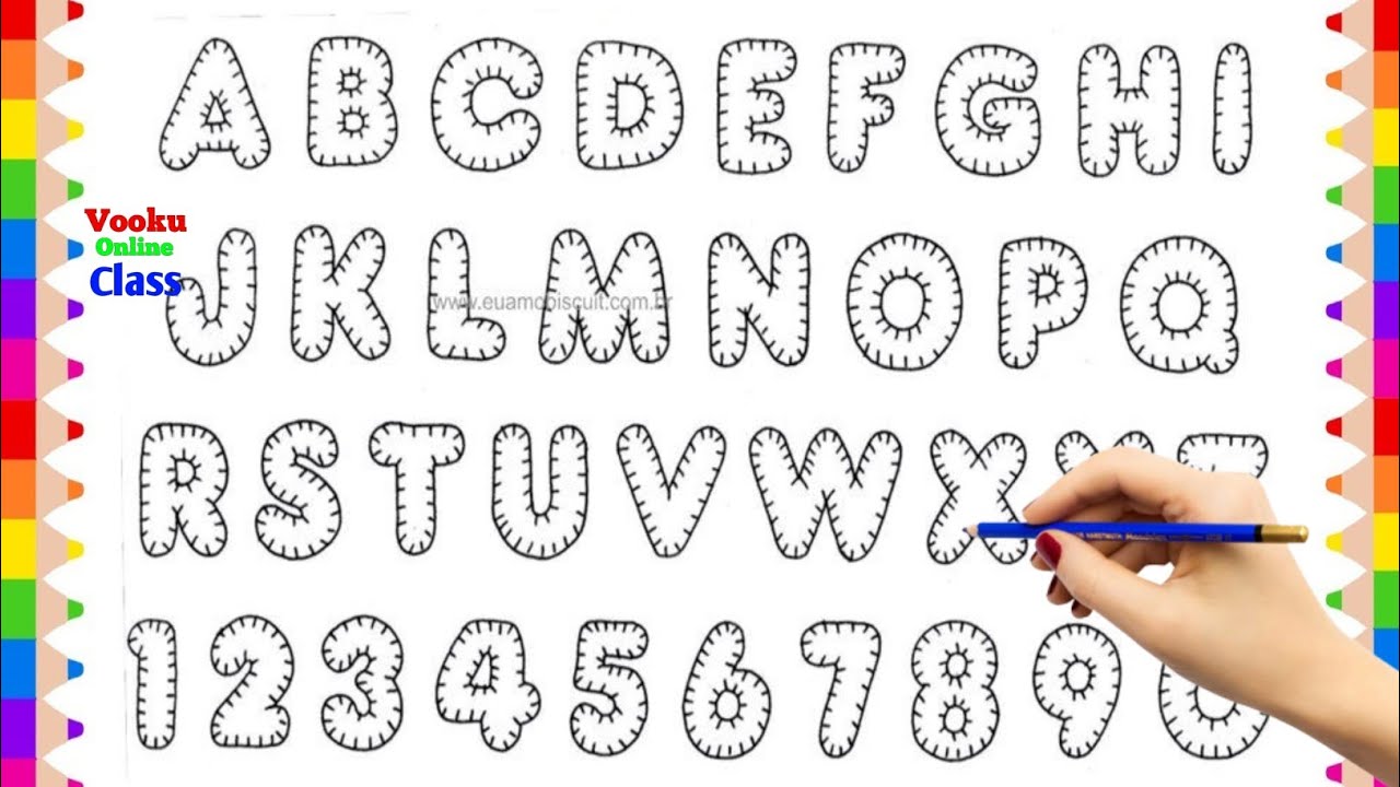 Alphabet Lore (A-Z...) Drawing |A to z learn for kids,Counting 1 to 100 ...