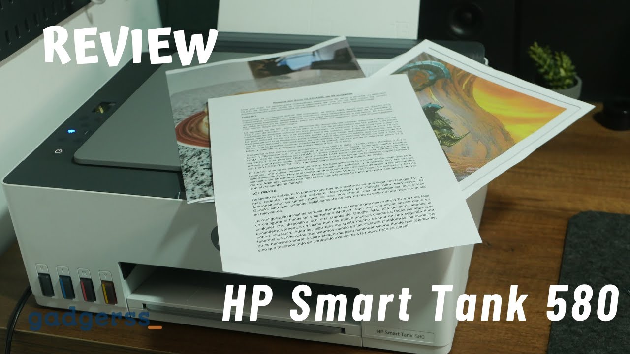 Reseña de la Impresora Multifuncional HP Smart Tank 580 - YouTube