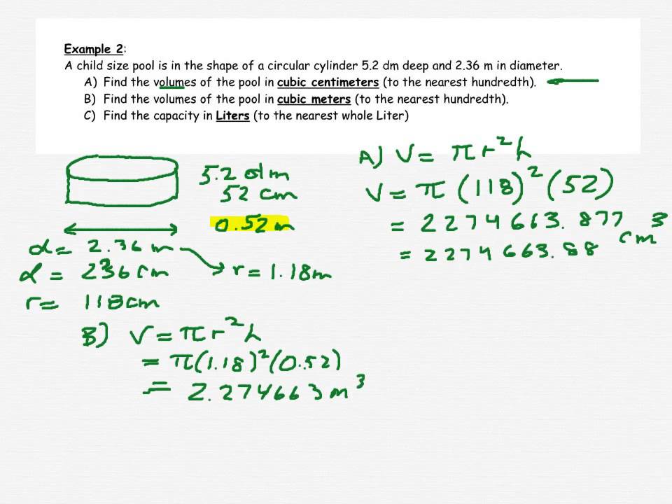Volume Practice - questions 1-3 - YouTube