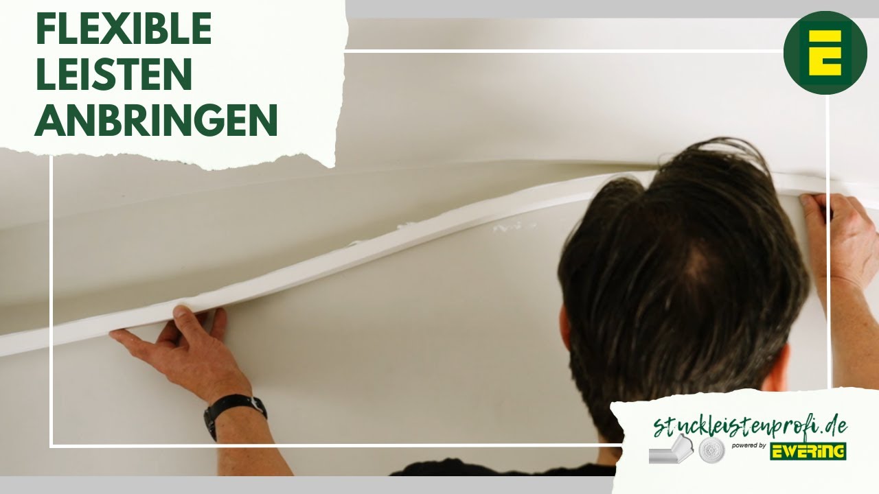 Flexible Leisten montieren | Stuckleisten für Rundungen ...