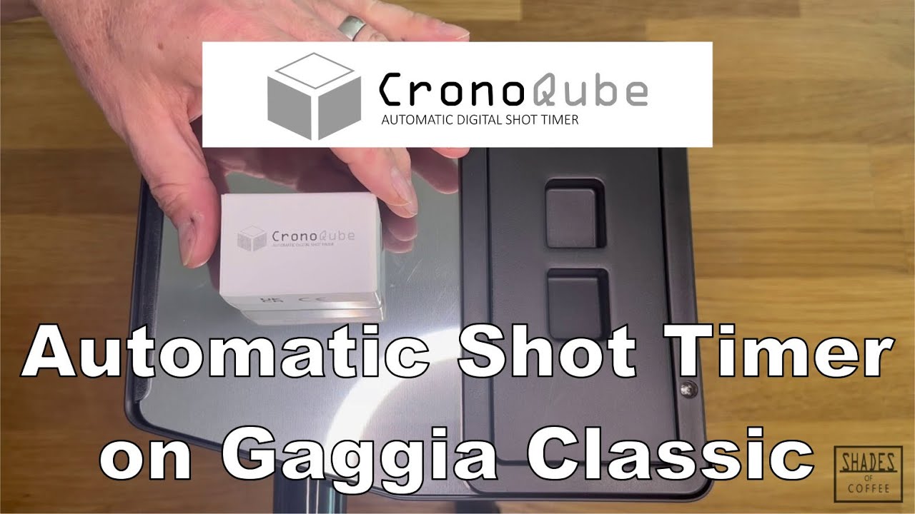 CronoQube espresso shot timer - sample installation video on Gaggia ...