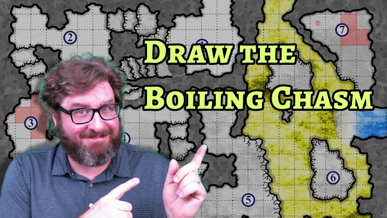 Learn to Draw The Boiling Chasm | D&D Dungeon Maps Using GIMP - YouTube