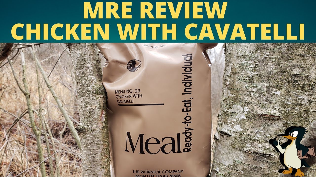 MRE Review Chicken with Cavatelli - YouTube