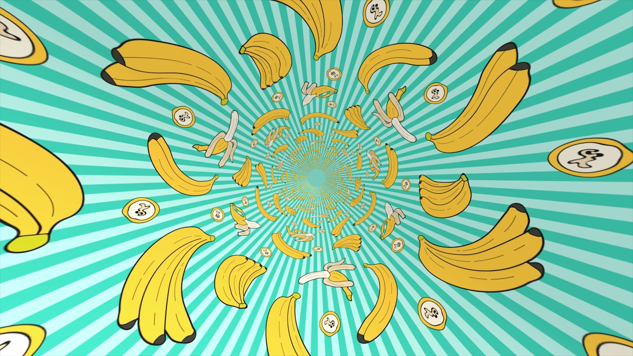 I don't know why but i made banana vj loop tunnel- fruit animated ...