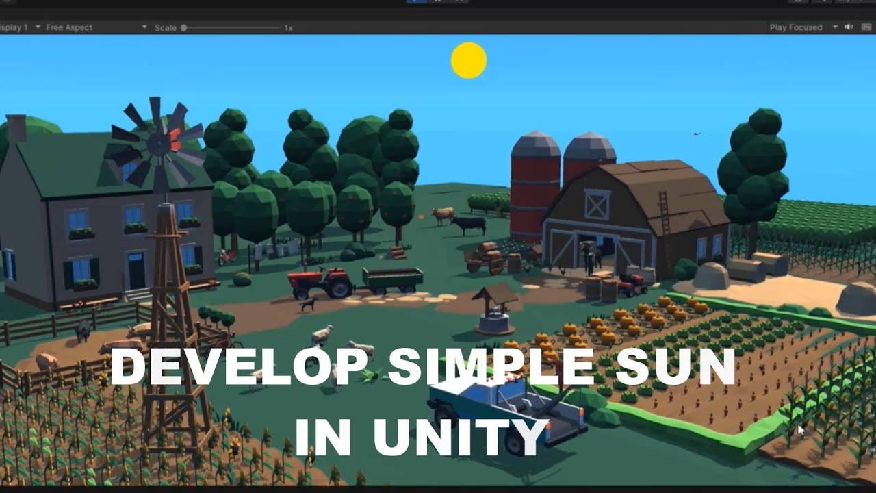 Develop simple sun in unity no lens flare easy tutorial - YouTube