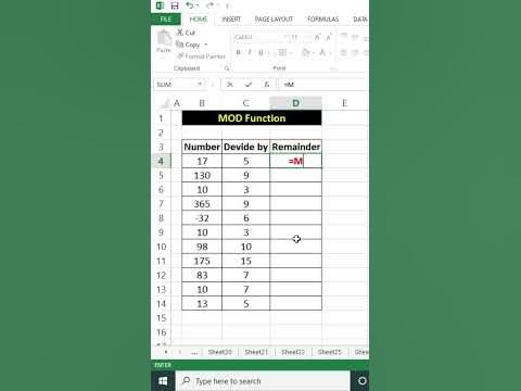 Excel Hacks: MOD Function | Muabi Design - YouTube