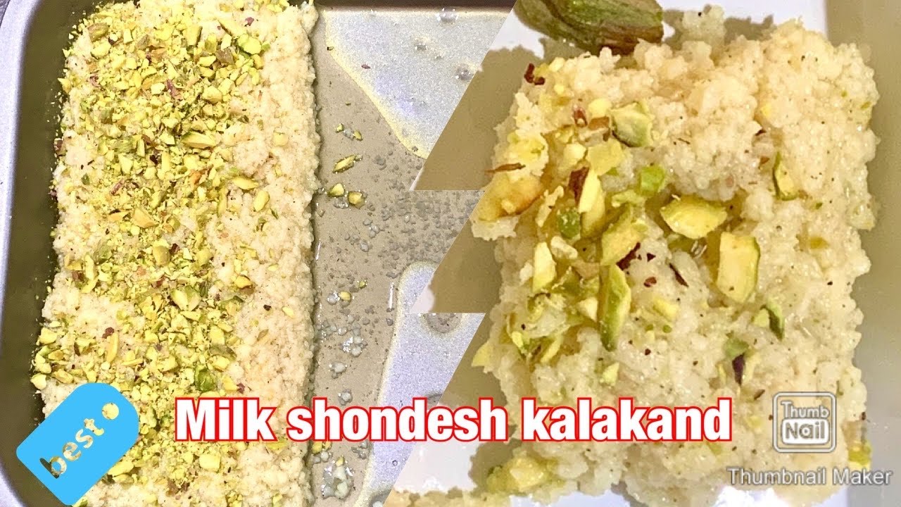 Milk kalakand shondesh | milk handesh | Bangladeshi dessert | delicious ...