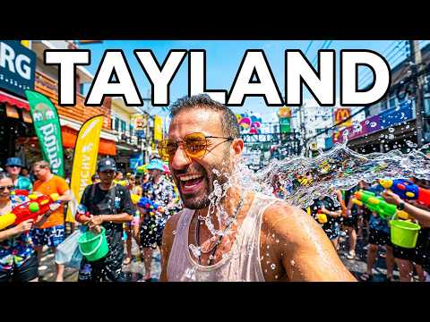 TAYLAND’IN EN ÇILGIN SU SAVAŞINA KATILDIM 💦🔫 SONGKRAN FESTİVALİ | PATONG BEACH, PHUKET [4K]