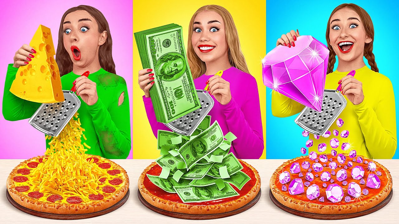 Rich vs Broke vs Giga Rich Food Challenge | Food Battle by Multi DO ...