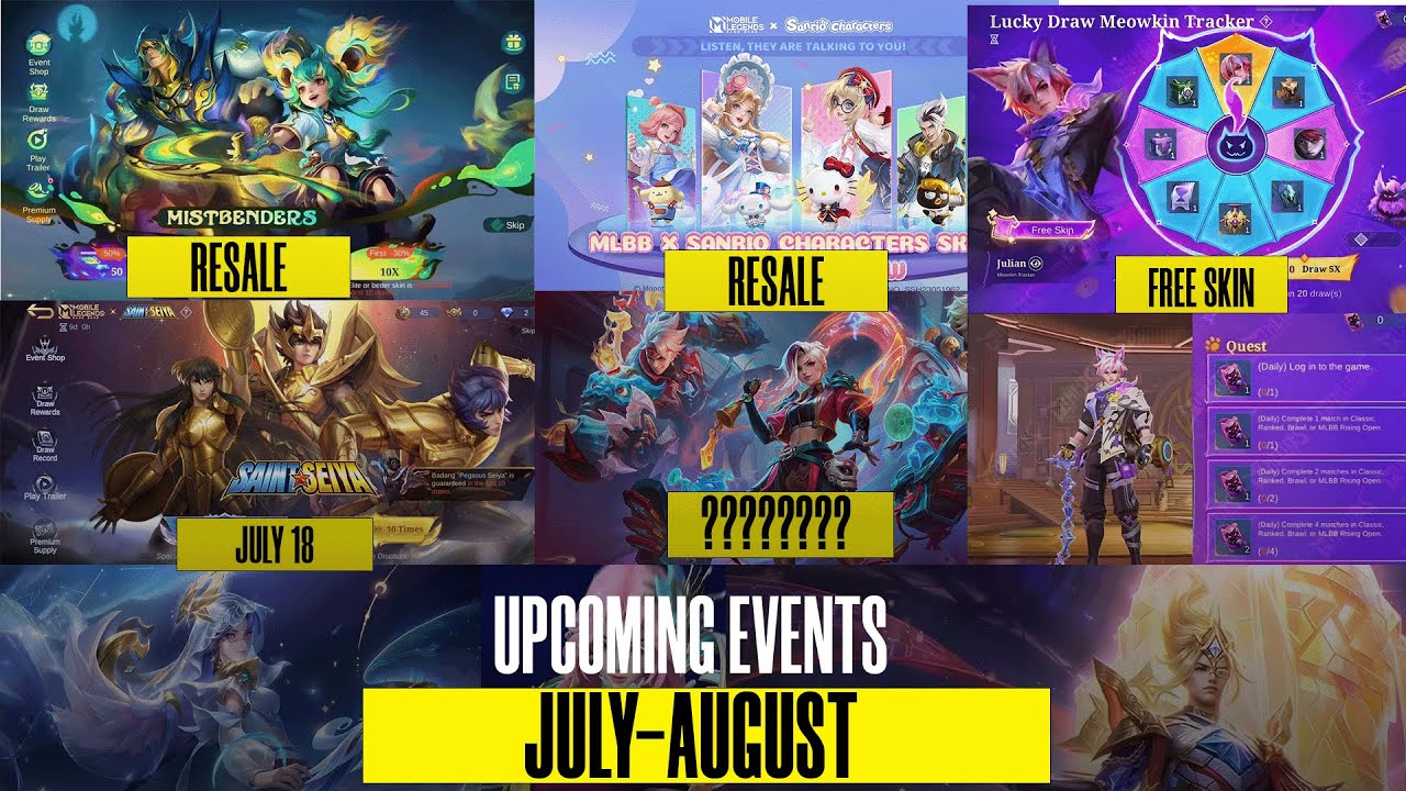 MISTBENDER, SAINT SEIYA, SANRIO & METRO ZERO EVENTS | UPCOMING MLBB ...